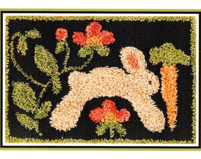 Punch Needle Pattern, Garden Rabbit, Punch Needle Patterns, Easter ...