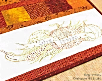 Thanksgiving Table Runner Pattern | Etsy