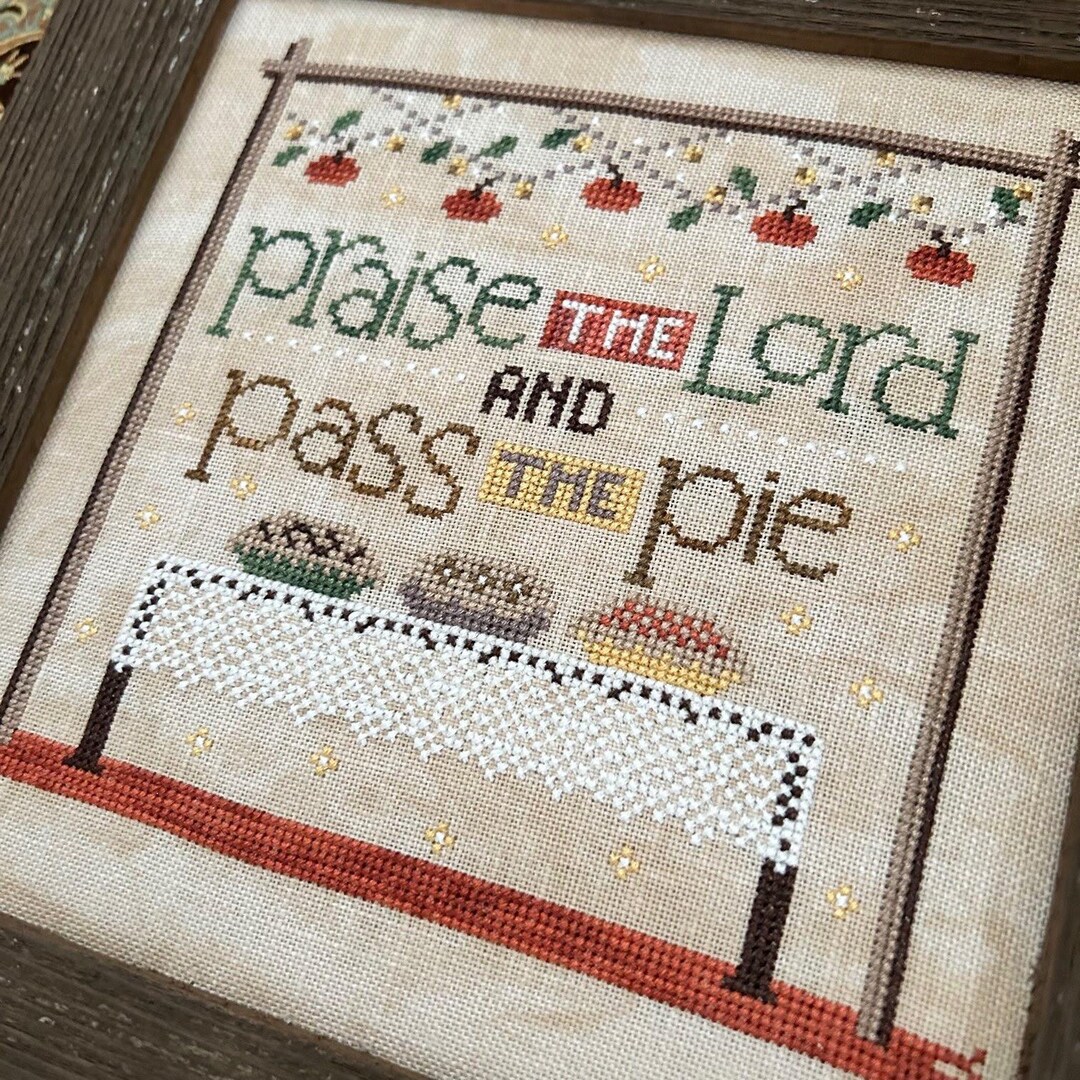 Counted Cross Stitch Pattern, Pass the Pie, Fall Decor, Pumpkins ...