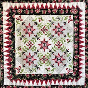 Quilt Pattern, Bramble, Pieced Quilt, Appliqued Quilt, Wall Hanging ...