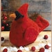 Wool Applique Pattern, Cardinal Pin Cushion, Cardinal Ornament, Winter ...