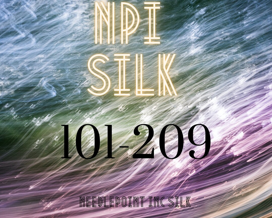 NPI 101 - 209, NPI Silk Floss, Silk Embroidery Thread, Silk Floss, Silk ...