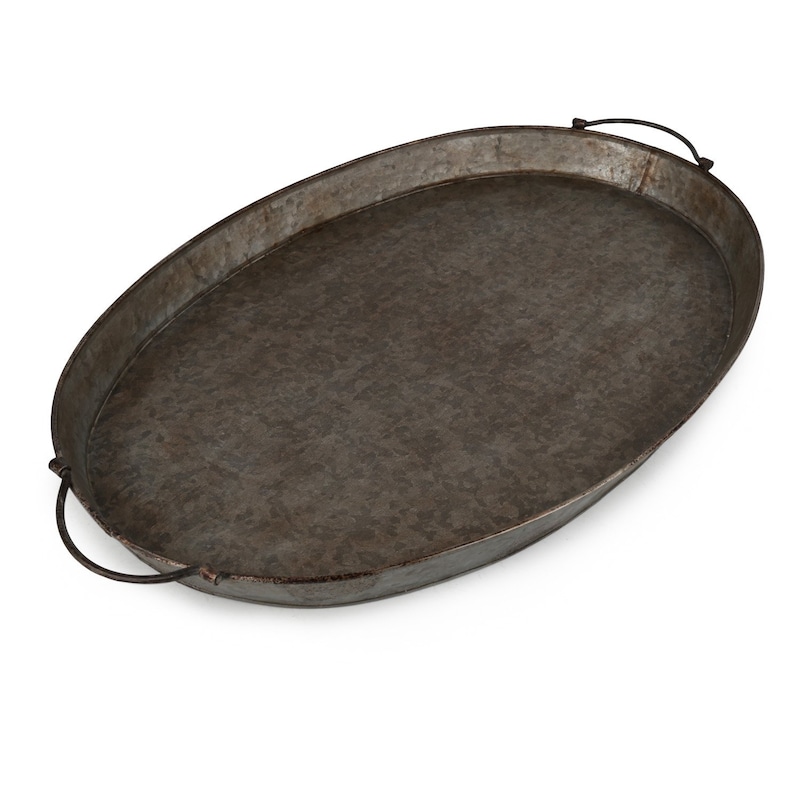 Rustic Metal Tray - Etsy