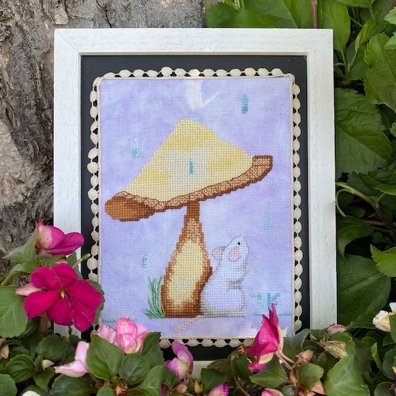 Cross Stitch Pattern Drip Drip Drop Spring Decor | Etsy