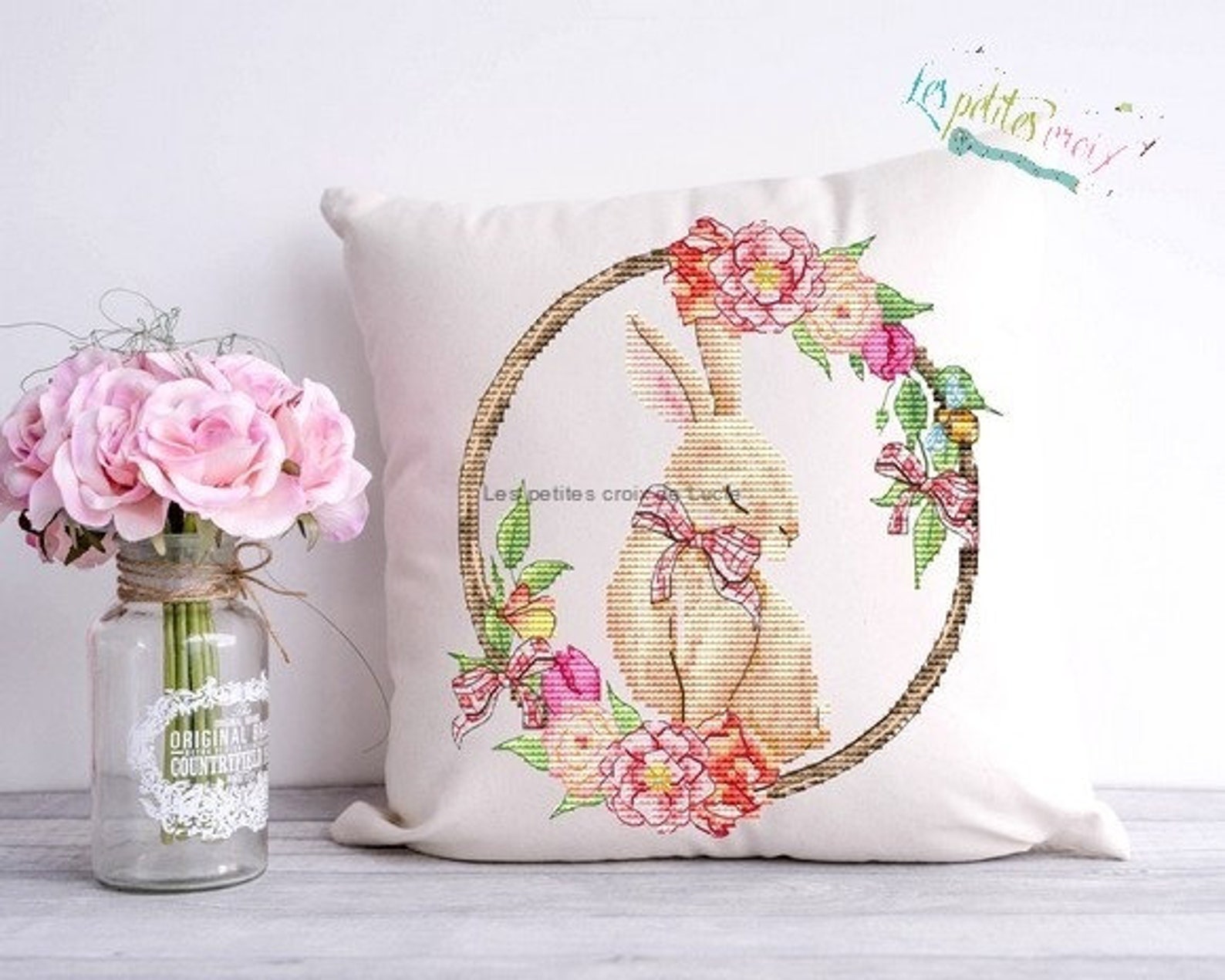 Counted Cross Stitch Pattern Spring's Rabbit Spring - Etsy