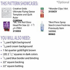 Quilt Ruler, Creative Grids, Ultimate Flying Geese, Acrylic Ruler ...