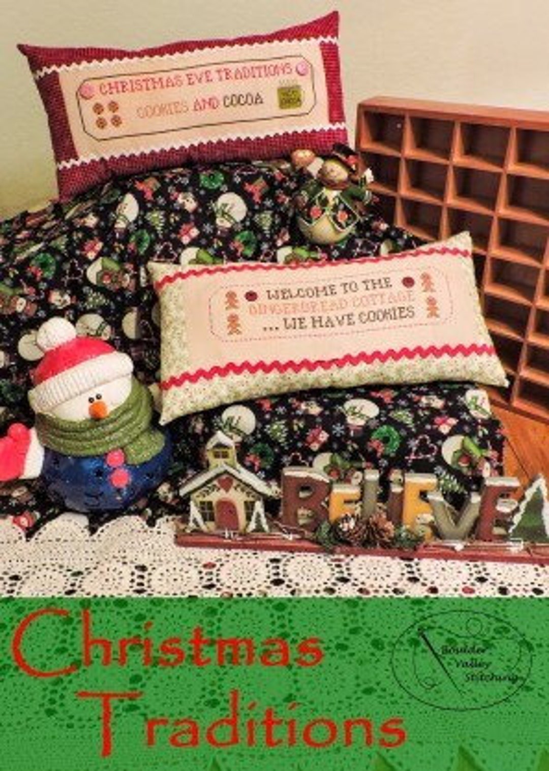 Counted Cross Stitch Pattern, Christmas Traditions, Tuck Pillows, Hot ...
