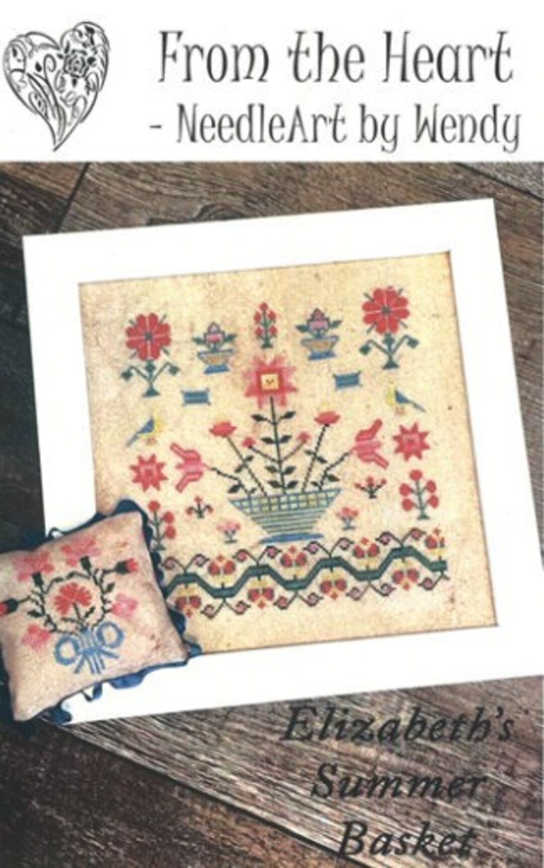 Counted Cross Stitch Pattern, Elizabeth’s Summer Basket, Adaptation ...