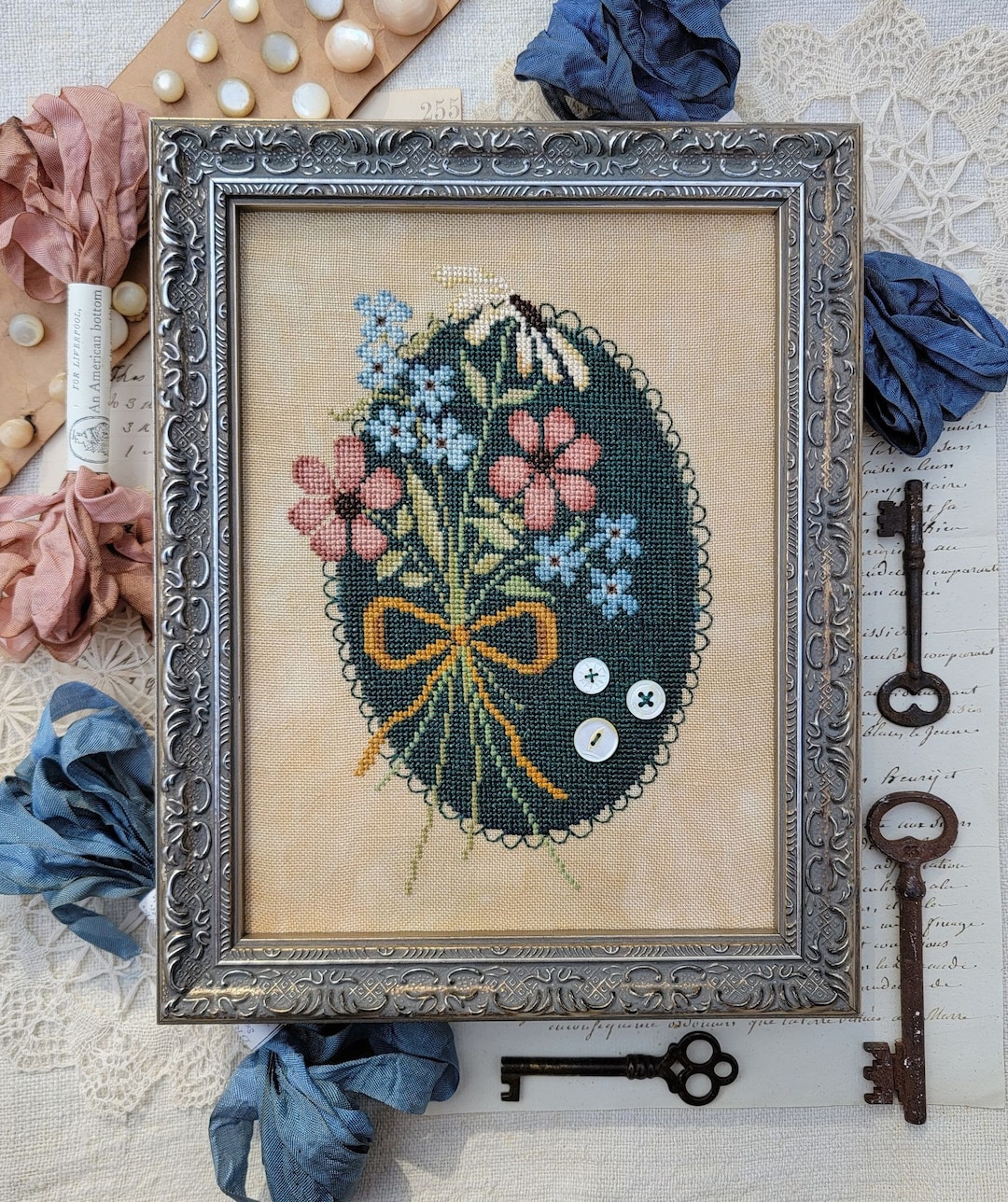 Counted Cross Stitch Pattern, Gifts From My Garden, Flower Bouquet ...