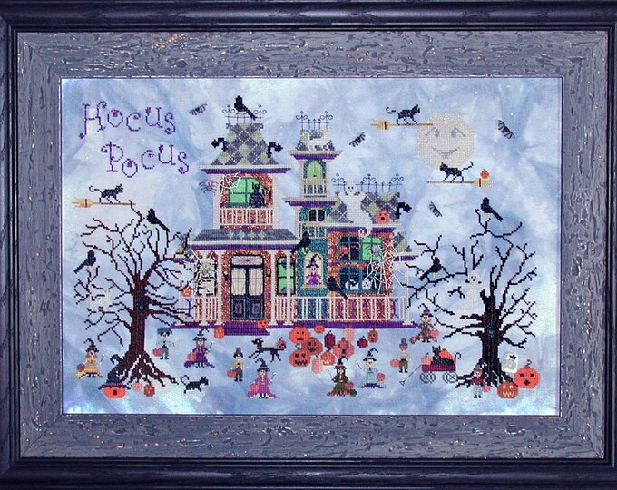 Counted Cross Stitch Pattern, Esmeralda's Academy of Charms, Halloween ...