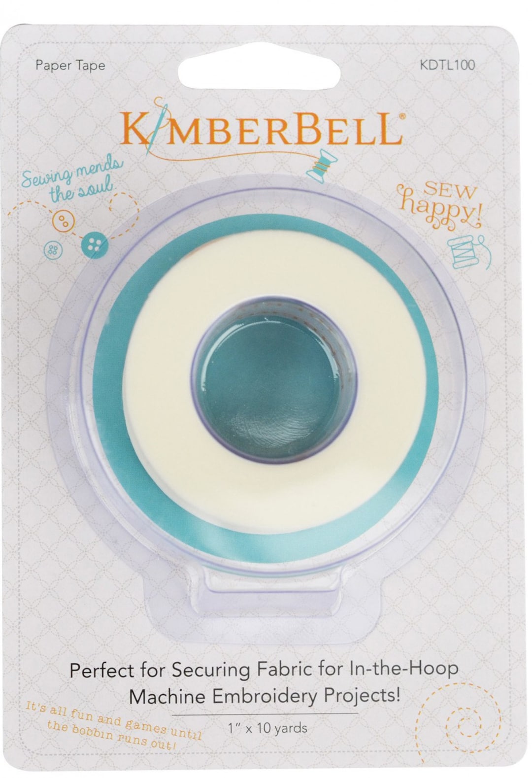 Kimberbell Paper Tape, Paper Tape, Embroidery Tape, 1" Paper Tape, In ...