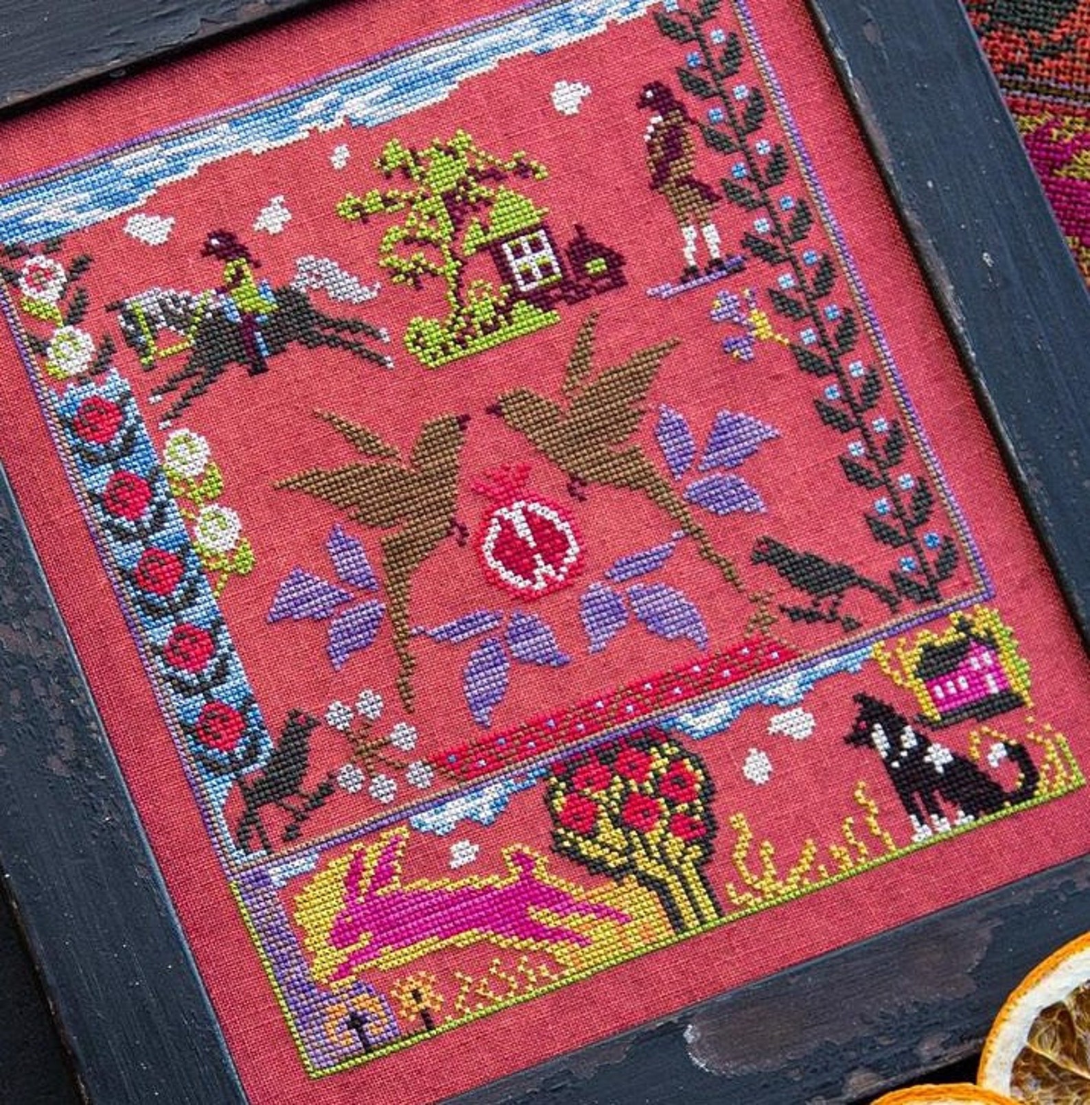 Counted Cross Stitch Pattern, the Birdmen Cometh, Animal Motifs, Flower ...