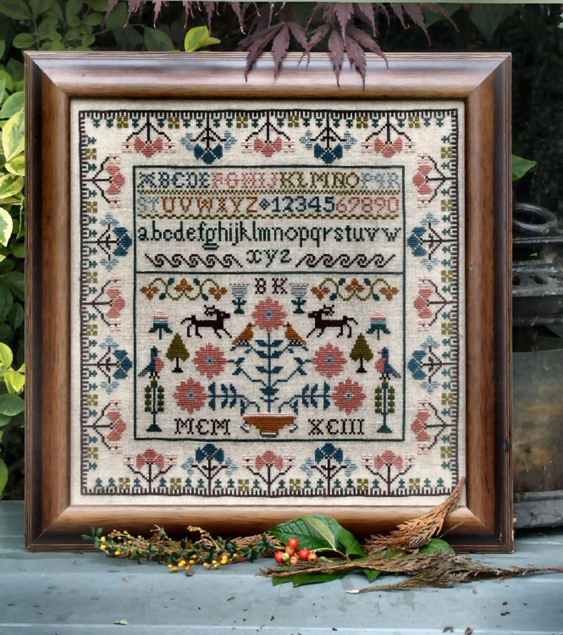 Counted Cross Stitch Pattern, Autumn Sampler, Fall Decor, Autumn Decor ...