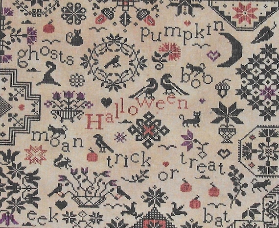 Counted Cross Stitch Pattern Simple Gifts Halloween | Etsy