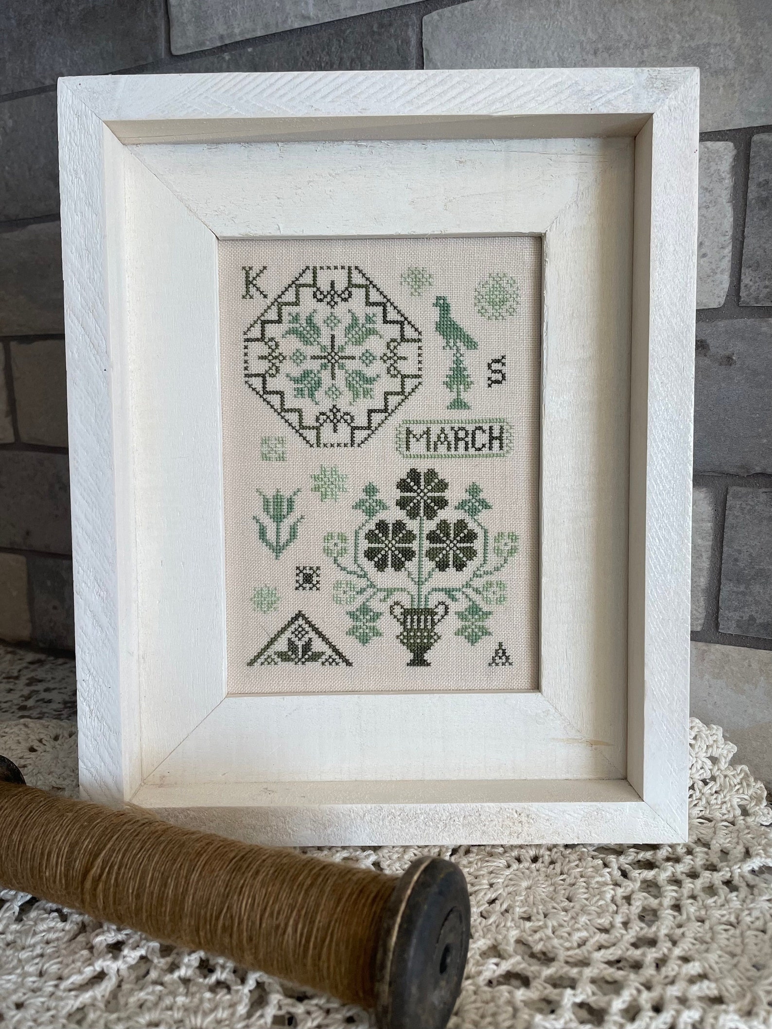 Counted Cross Stitch Pattern Quaker Series Monthly Quaker - Etsy