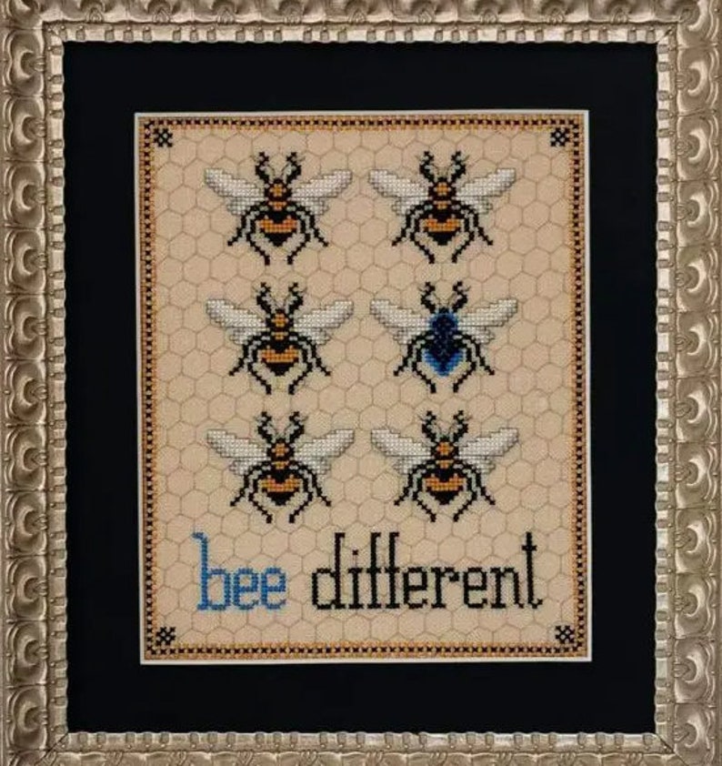 Counted Cross Stitch Pattern Bee Different Bumble Bees - Etsy