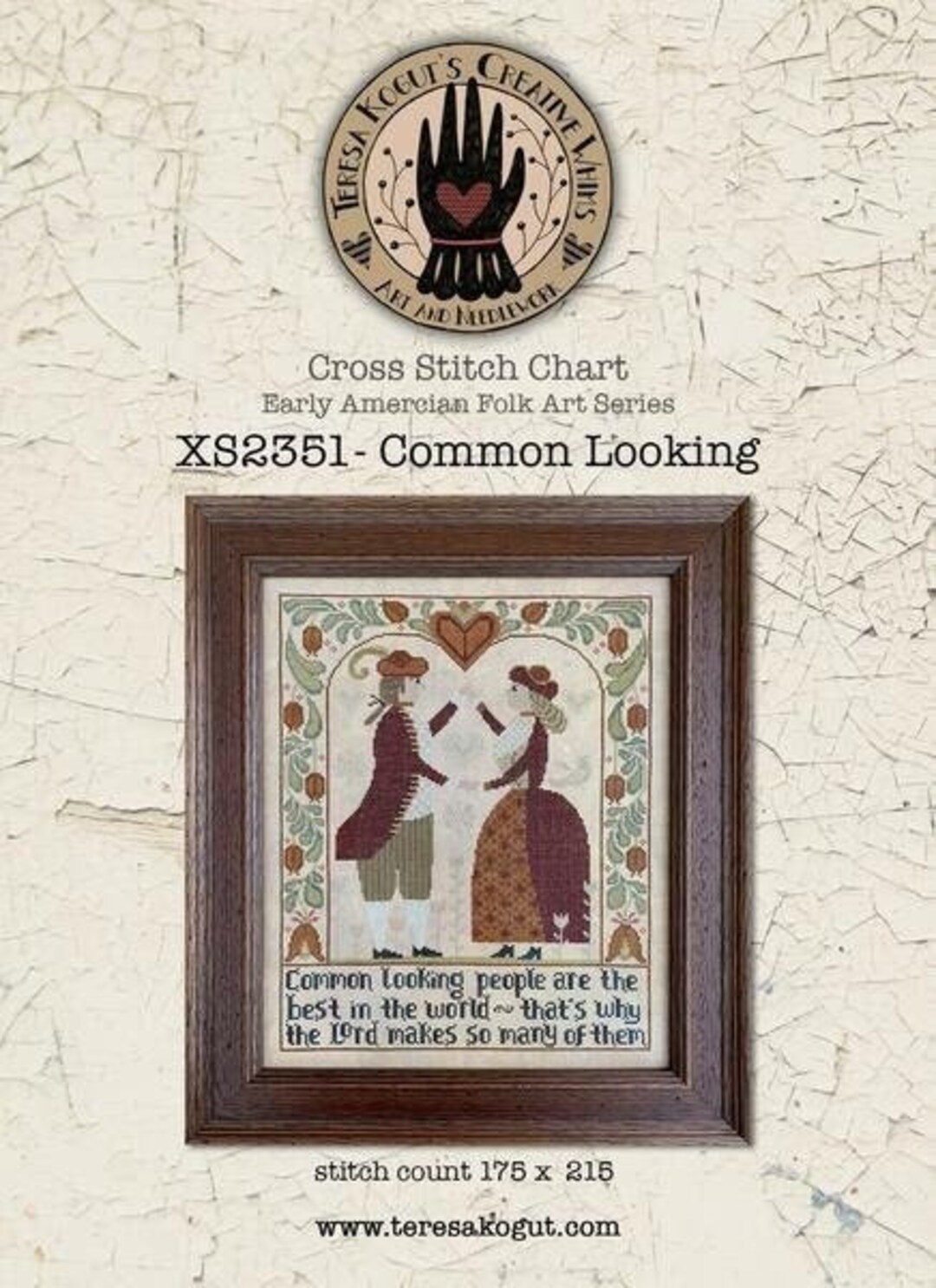 Counted Cross Stitch Pattern, Common Looking, Folk Art, Primitive, Early American Folk Art ...