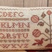 Counted Cross Stitch Pattern, Red Letter Sampler, Alphabet Sampler ...