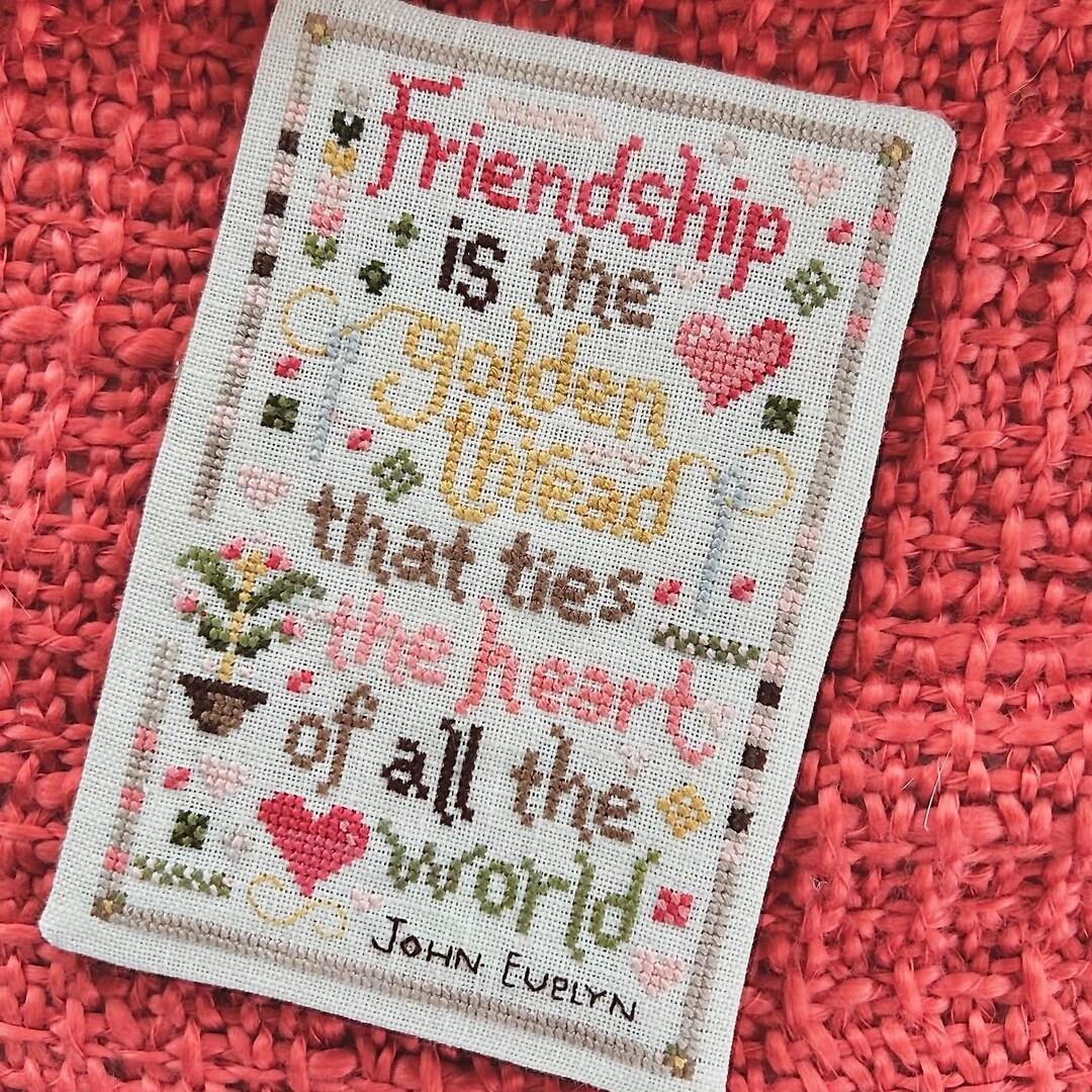 Counted Cross Stitch Pattern, the Golden Thread, Friendship, John ...
