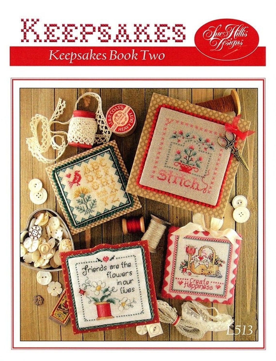 Counted Cross Stitch Pattern, Keepsakes, Book 2, Create Happiness ...