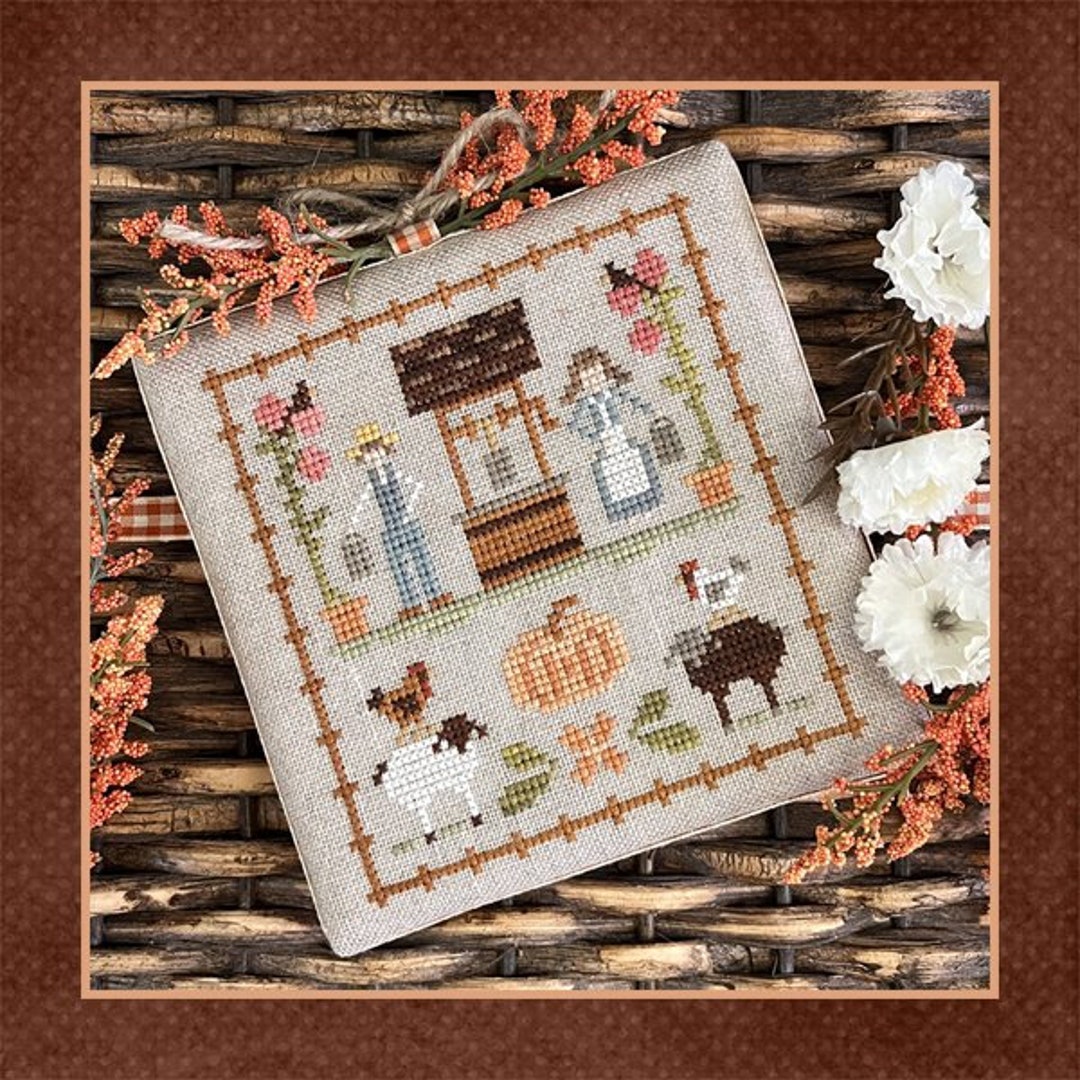 Counted Cross Stitch, Fall on the Farm, Farm Life, Farm Stand, Barn ...