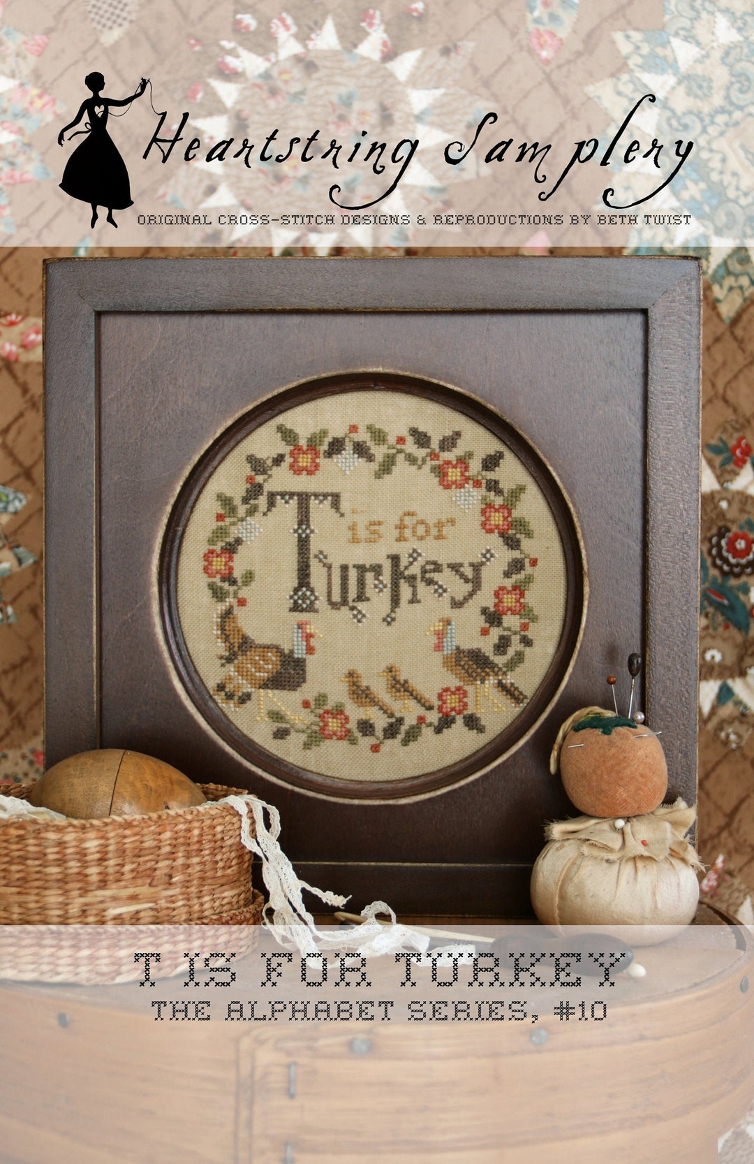 Counted Cross Stitch Pattern, T is for Turkey, Thanksgiving Sampler ...
