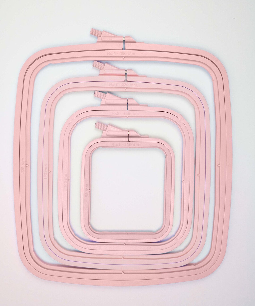 Embroidery Hoops, Stitchery Hoops, Square Hoops, Embroidery Plastic ...