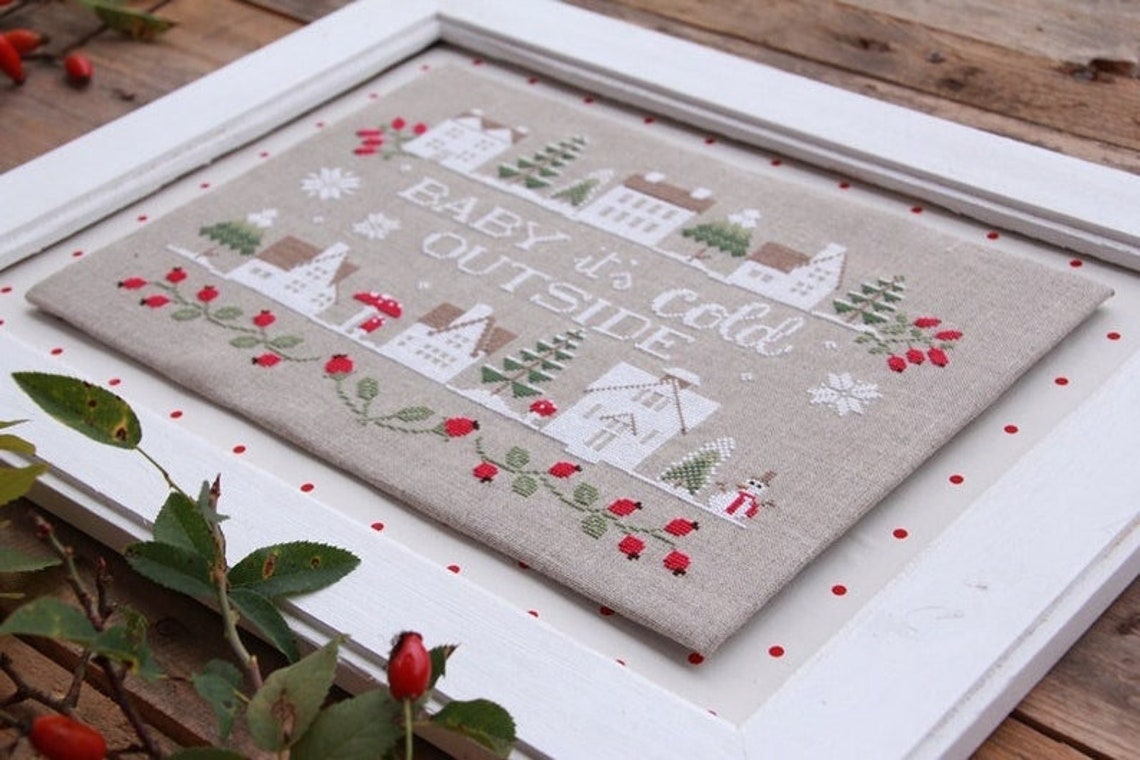 Counted Cross Stitch Pattern Baby It's Cold Outside - Etsy