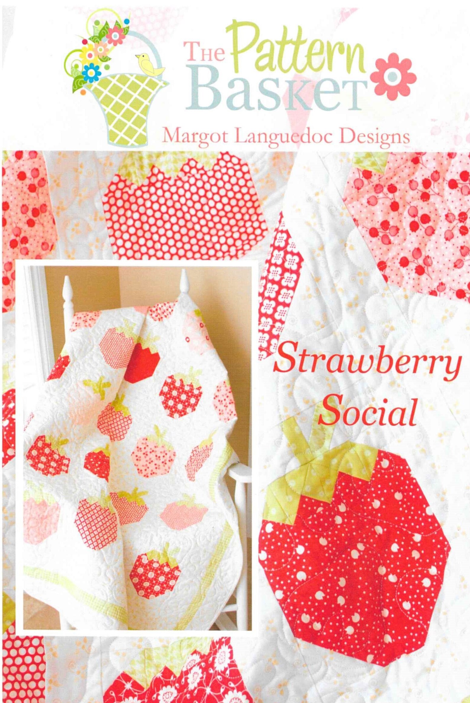 Quilt Pattern Strawberry Social Summer Decor Cottage Decor | Etsy