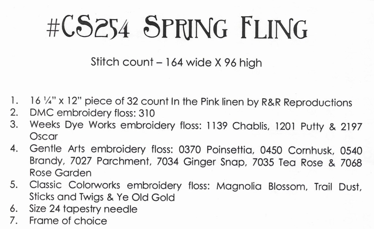 Counted Cross Stitch Pattern Spring Fling Spring Decor | Etsy