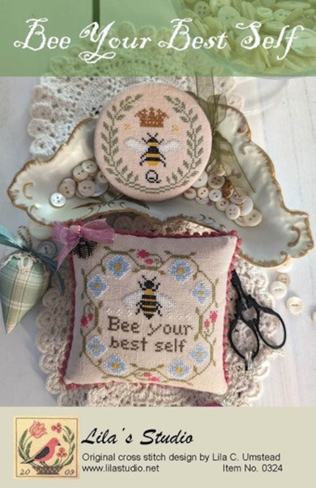 Counted Cross Stitch Pattern, Bee Your Best Self, Bee Sampler, Summer ...
