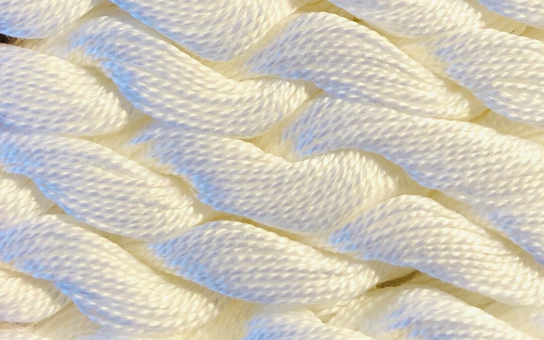 DMC Pearl Cotton, Size 5, DMC B5200, Snow White, Embroidery Thread ...