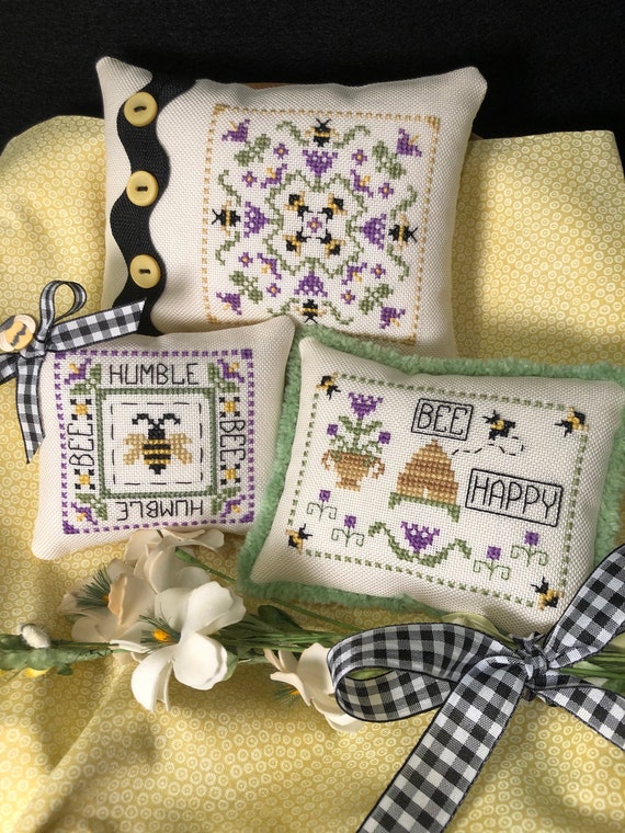 Counted Cross Stitch Pattern Humble Bee Bees Bee Skep | Etsy