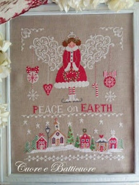Counted Cross Stitch Pattern Pace in Terra Peace on Earth | Etsy