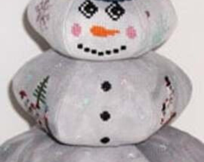 Counted Cross Stitch Pattern, Chilly Willy Stacker, Winter Decor ...
