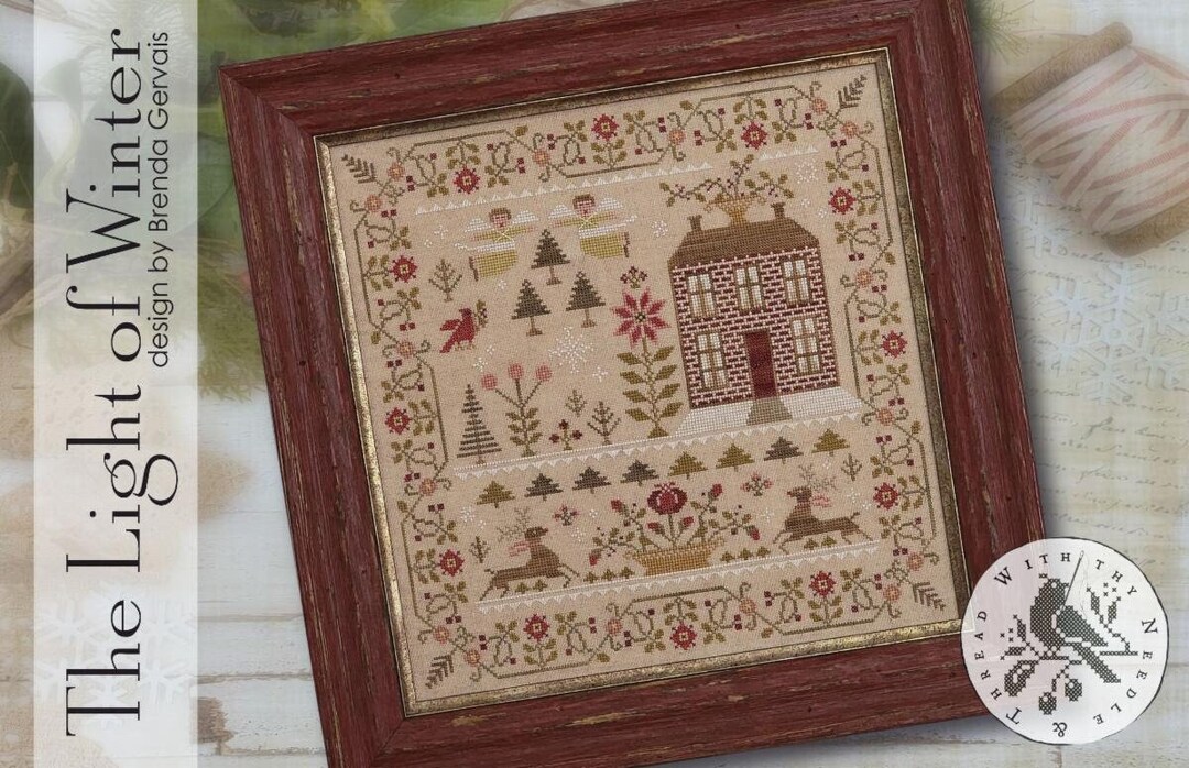 Counted Cross Stitch Pattern, the Light of Winter, Christmas Sampler ...