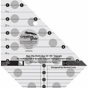 Quilt Ruler, Creative Grids, Multi-size 45 Degree and 90 Degree Ruler ...