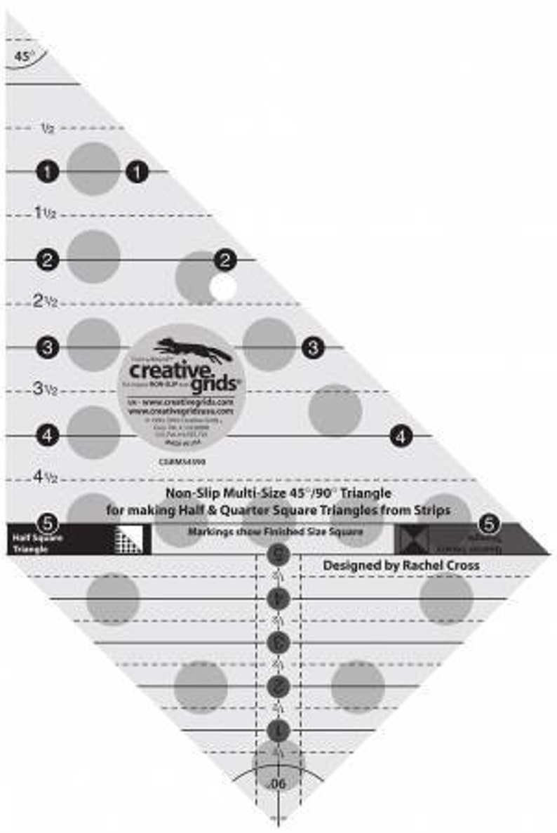 Quilt Ruler Creative Grids Multi-size 45 Degree and 90 - Etsy