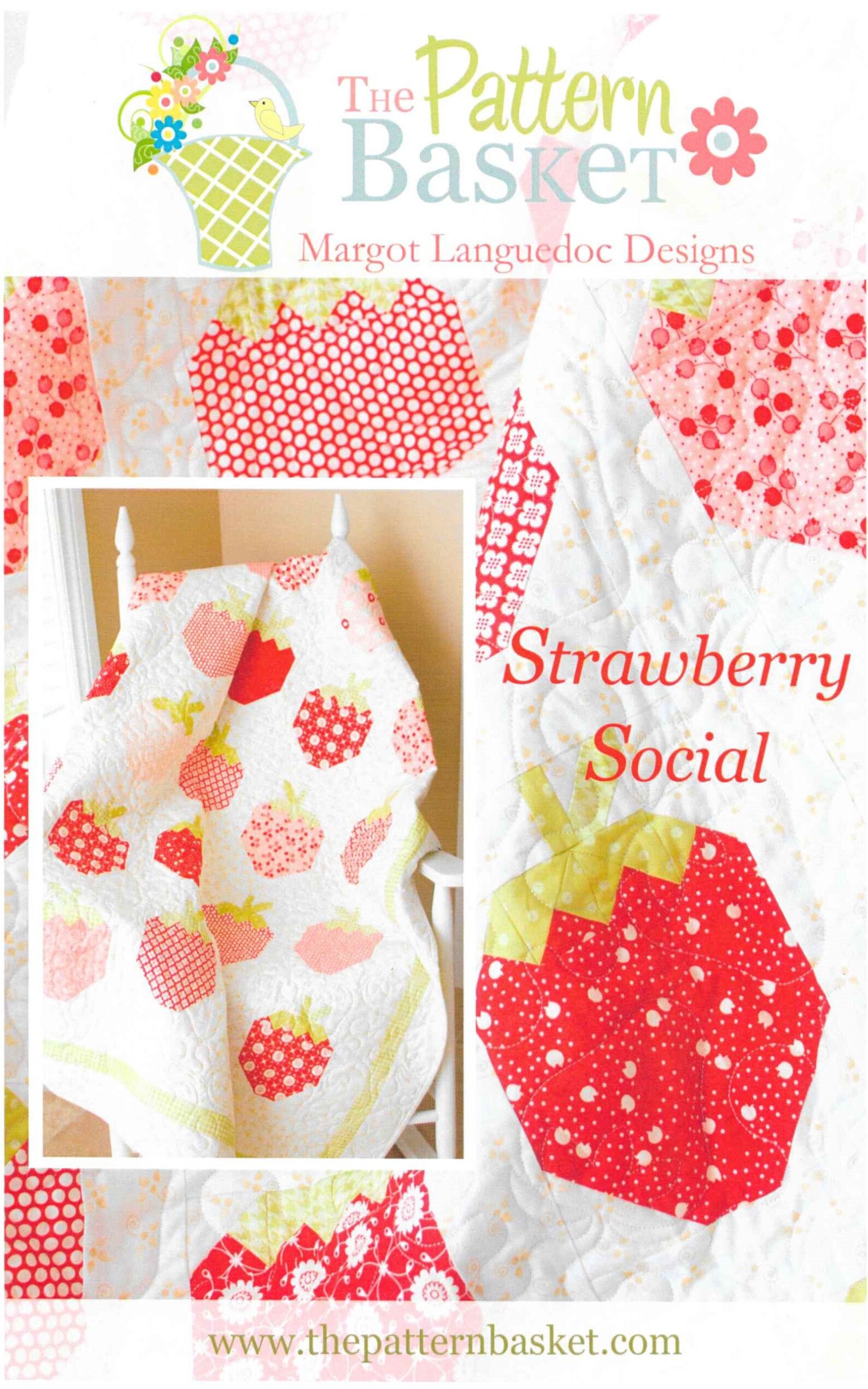 Quilt Pattern Strawberry Social Summer Decor Cottage Decor | Etsy