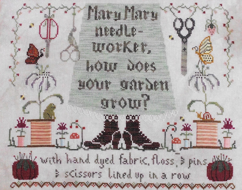 Counted Cross Stitch Pattern Mary Mary Needleworker Sewing - Etsy