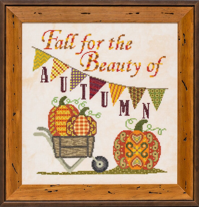 Counted Cross Stitch Fall for Autumn Autumn Decor Pumpkins - Etsy