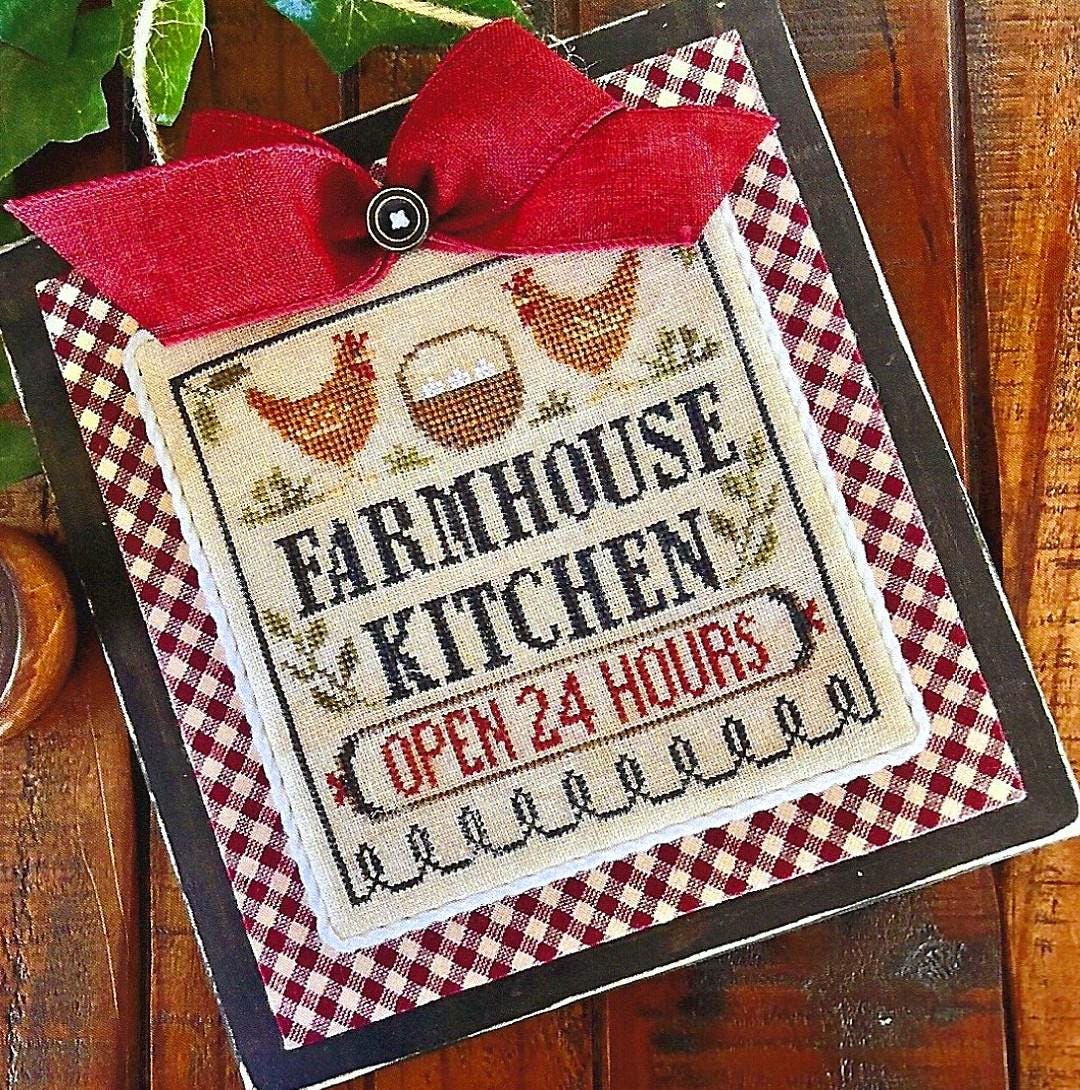 Counted Cross Stitch Pattern, Farmhouse Kitchen, Country Kitchen Decor ...
