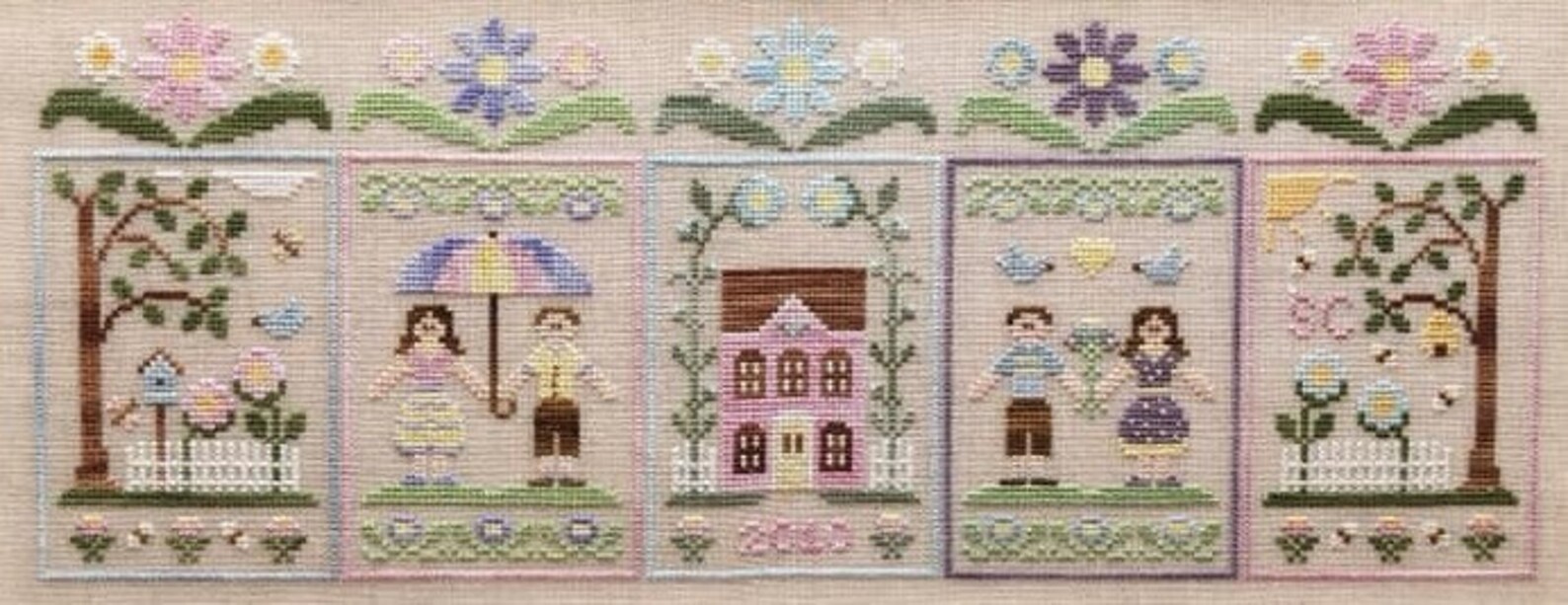 Counted Cross Stitch Spring Social Cross Stitch Patterns | Etsy