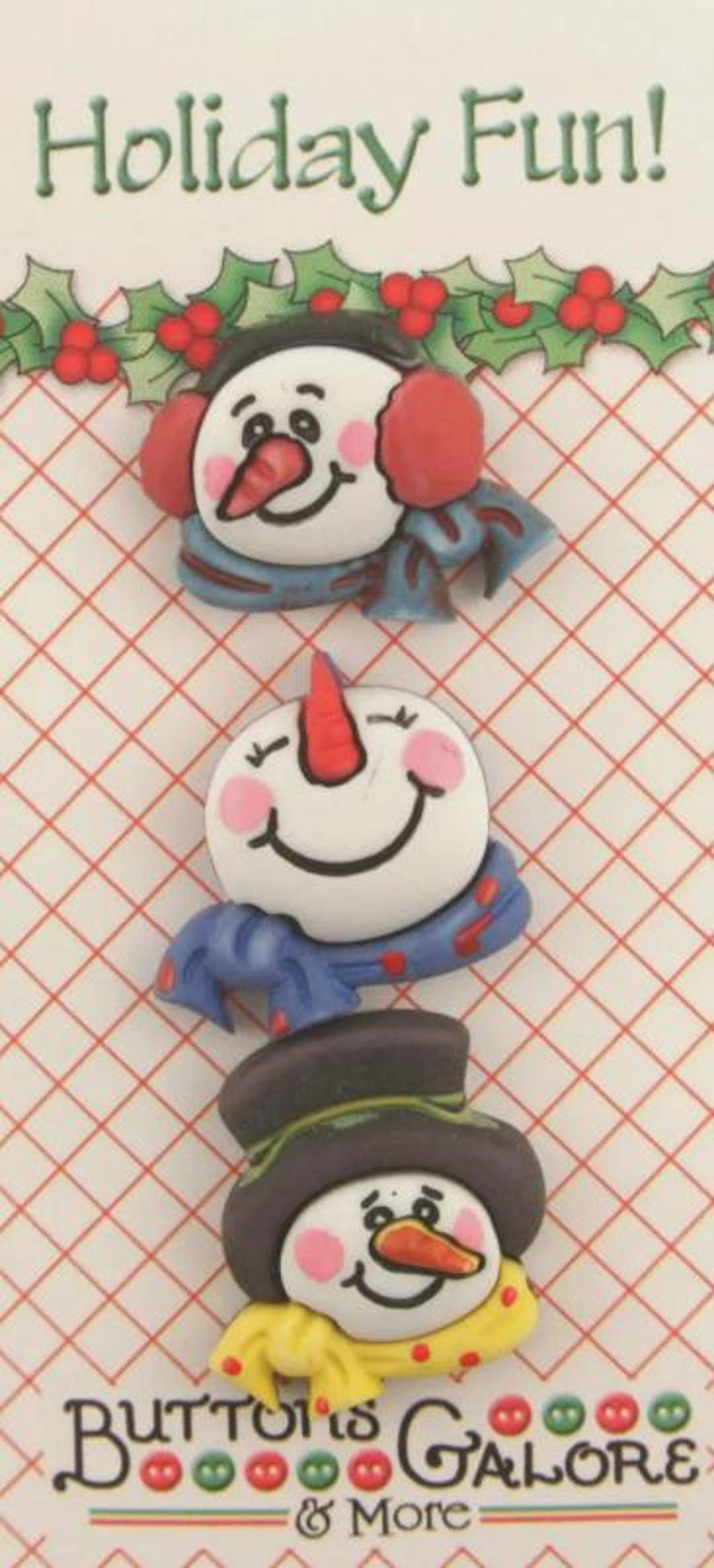 Snowmen Faces, Holiday Fun, Shank Buttons, Sewing and Craft ...