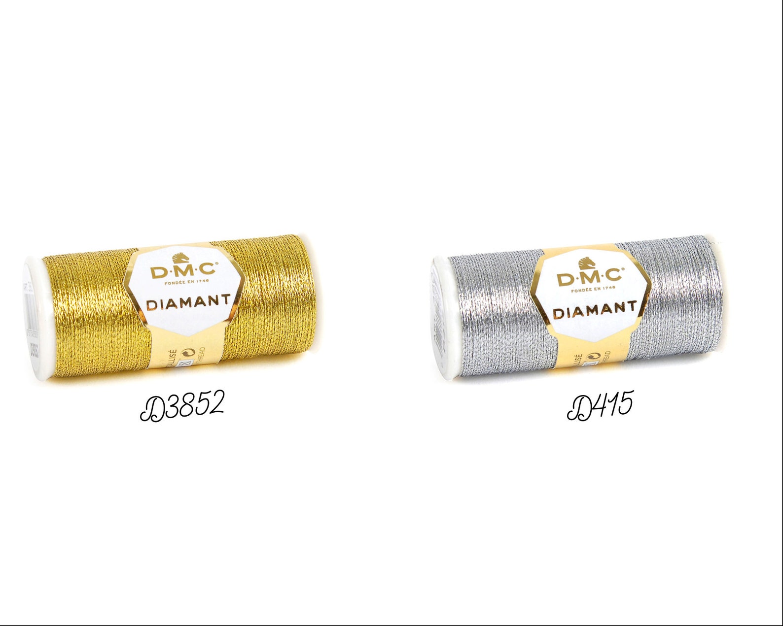 DMC Diamant Metallic Thread Metallic Thread Embroidery - Etsy