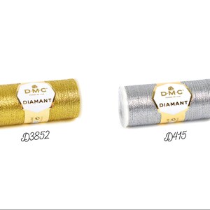 DMC Diamant Metallic Thread, Metallic Thread, Embroidery Thread, Cross ...