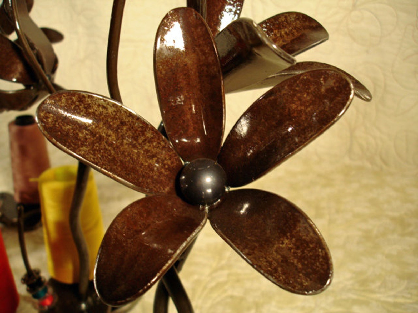 Coneflower Thread Holder Cone Flower Thread Holder Metal - Etsy