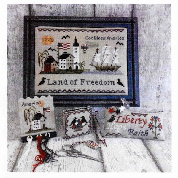 Patriotic Cross Stitch - Etsy