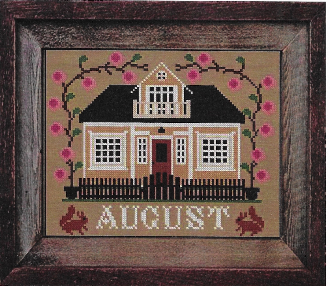 Counted Cross Stitch Pattern, August Cottage, I'll Be Home Series ...