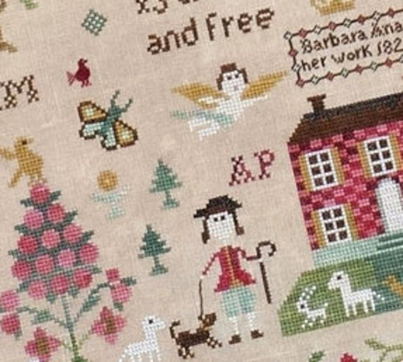 Counted Cross Stitch Pattern the Snooty Parrots Sampler Adam | Etsy